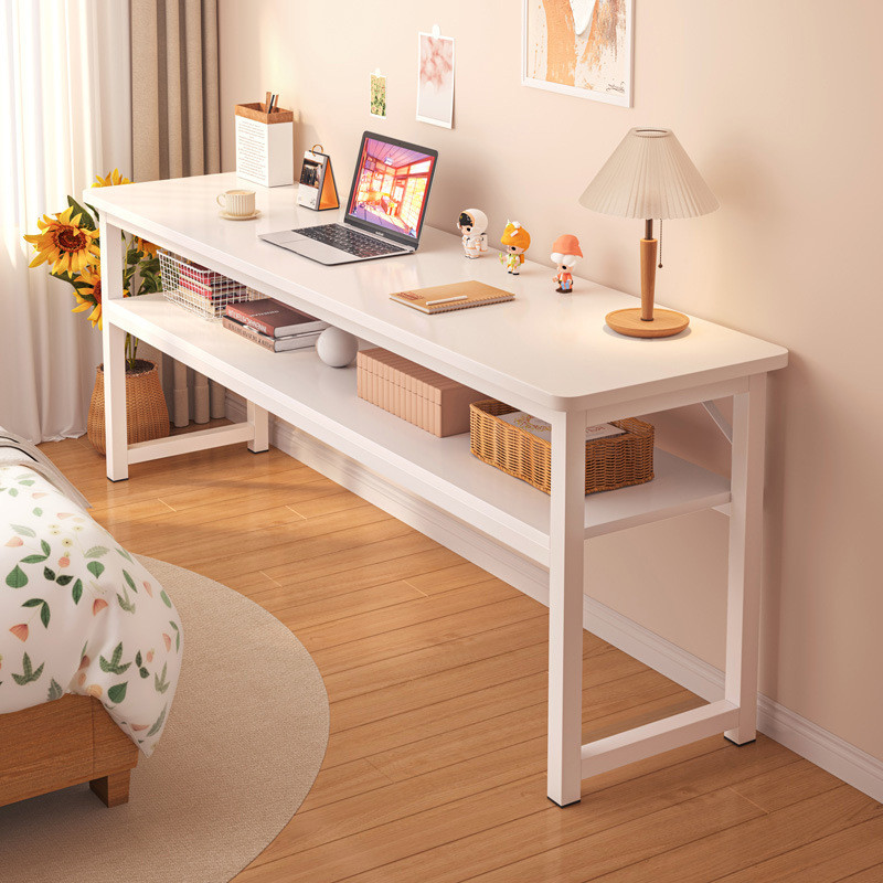 Desk Household Girls Bedroom Long Strip Table Simple Rental House Back ...