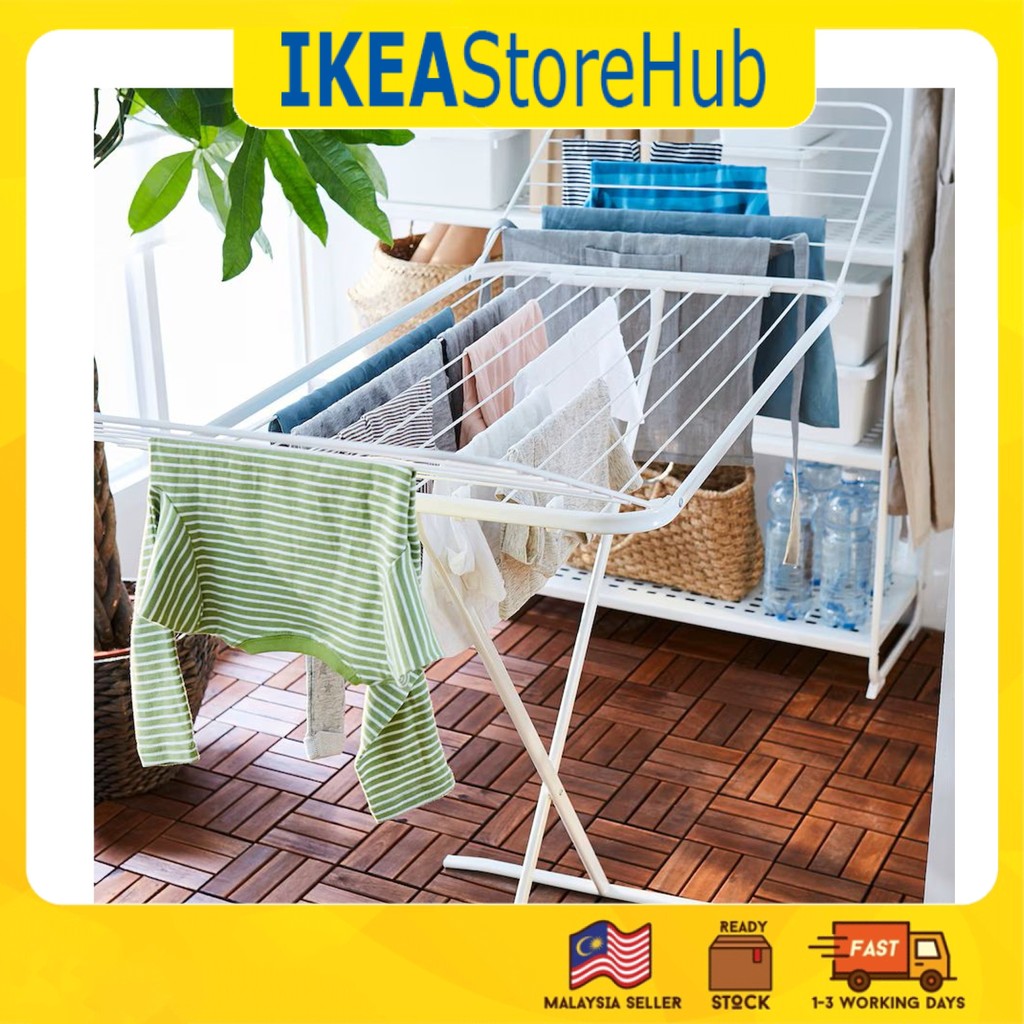 IKEA@ MULIG Foldable Clothes Drying Rack – Large, Indoor & Outdoor ...