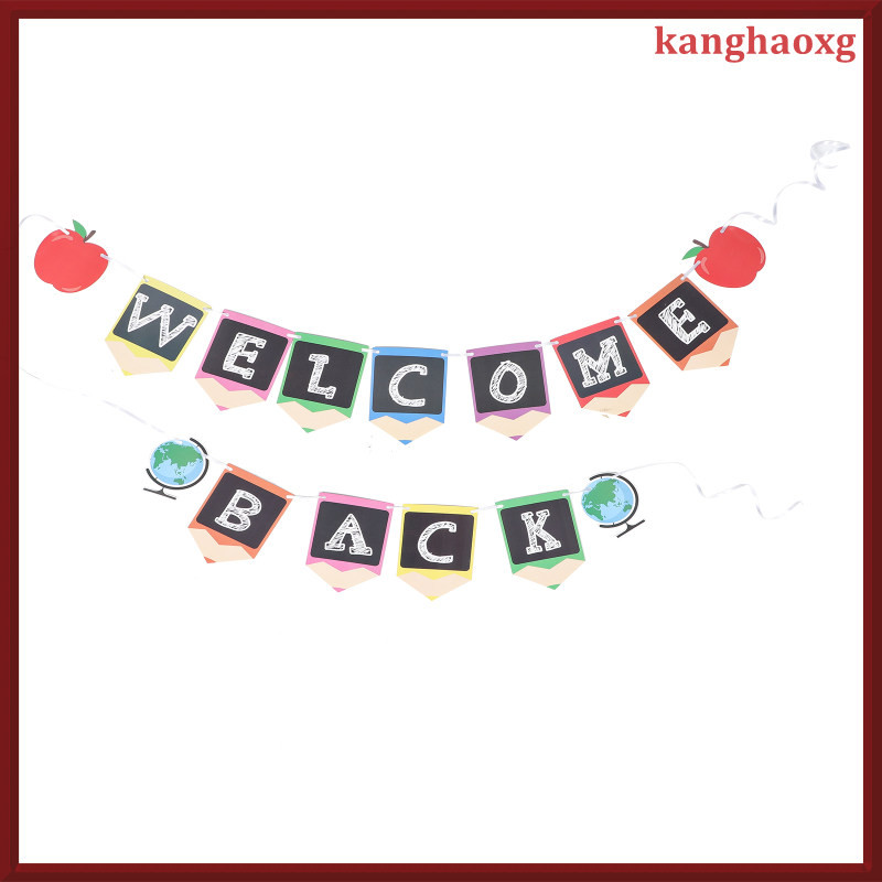 Welcome Decorations Back to School Party Banners Bulletin Board Borders ...