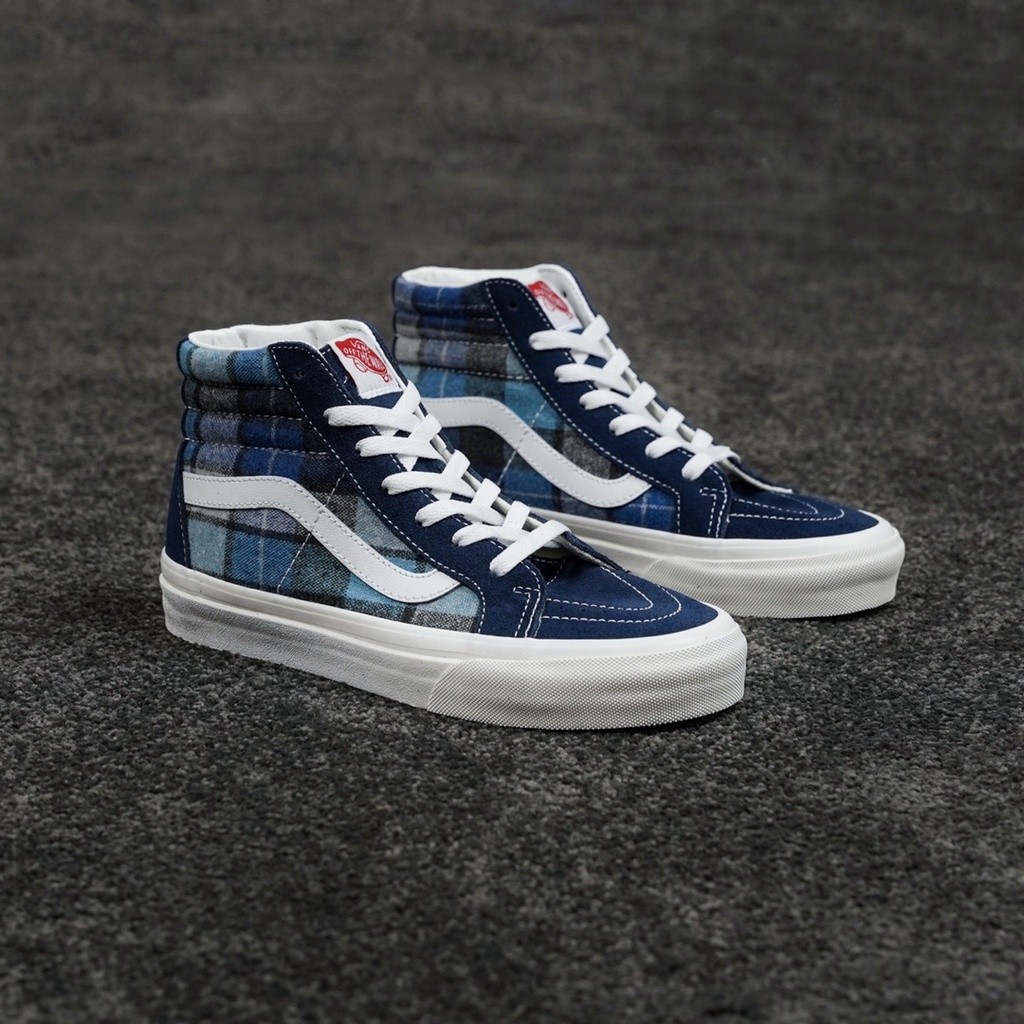 Vans SK8-Hi X PenDleton Blue Scotch Sneakers for Men, Women | Shopee ...
