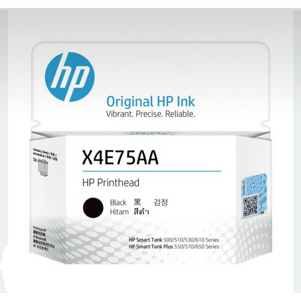 HP X4E75A Black Inktank Printhead 100% Original Genuine | Shopee Malaysia