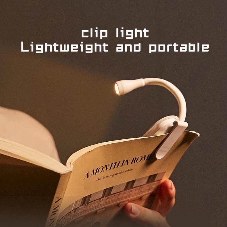 Mini LED bookshelf reading light tri color portable dormitory bedside ...