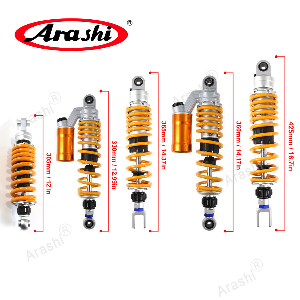 Arashi Universal Rear Shock Absorber For Motorcycle Street & Vintage ...