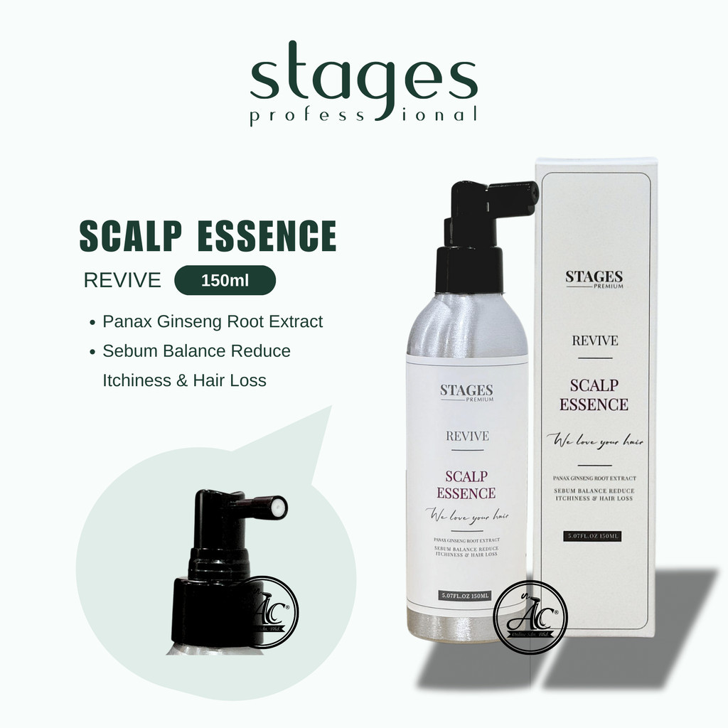 Stages Premium Revive Scalp Essence 150ml 高级焕活头皮精华生发水生发液 Hair Tonic ...