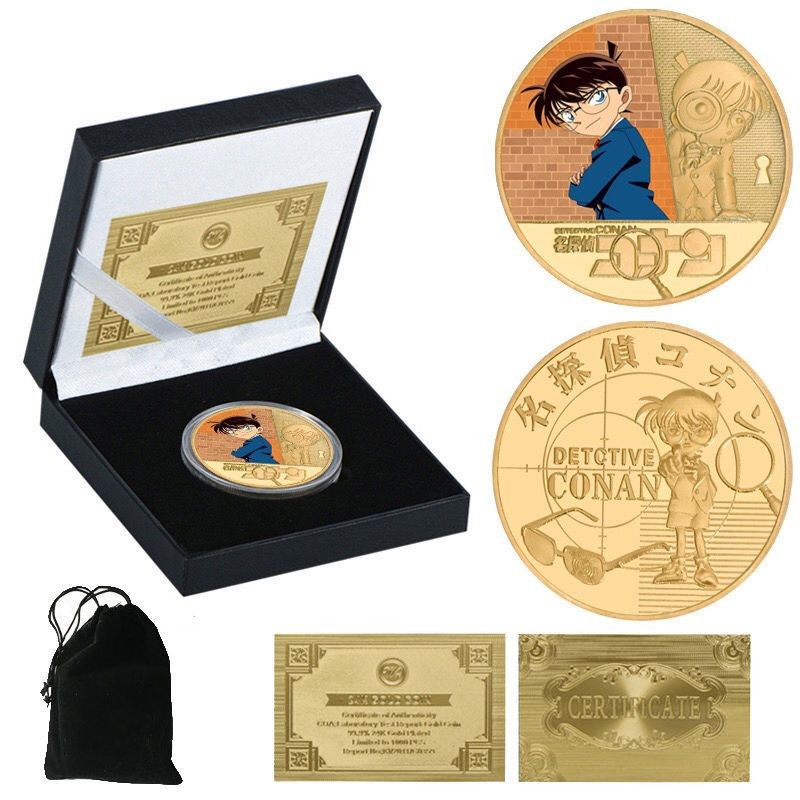 Ready Stock Classical Detective Conan Commemorative Coin Commemorative ...
