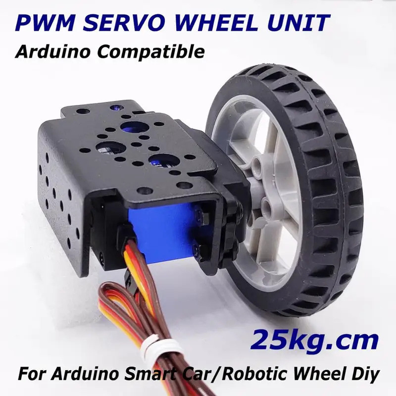 SKYTEAM Arduino Smart Car Wheel 68mm Diameter 25kg 360 Continuous ...