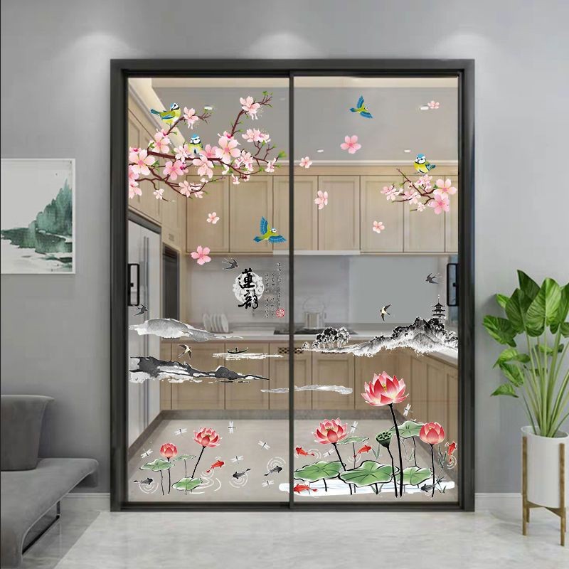 Creative Unique 3d Three-Dimensional Wall Stickers Glass Stickers ...