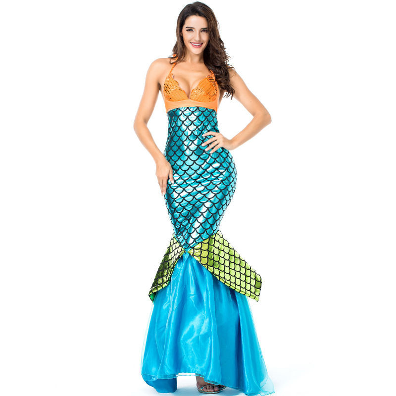 [Factory Ready Stock] Mermaid Costume Cosplay Halloween Costume ...