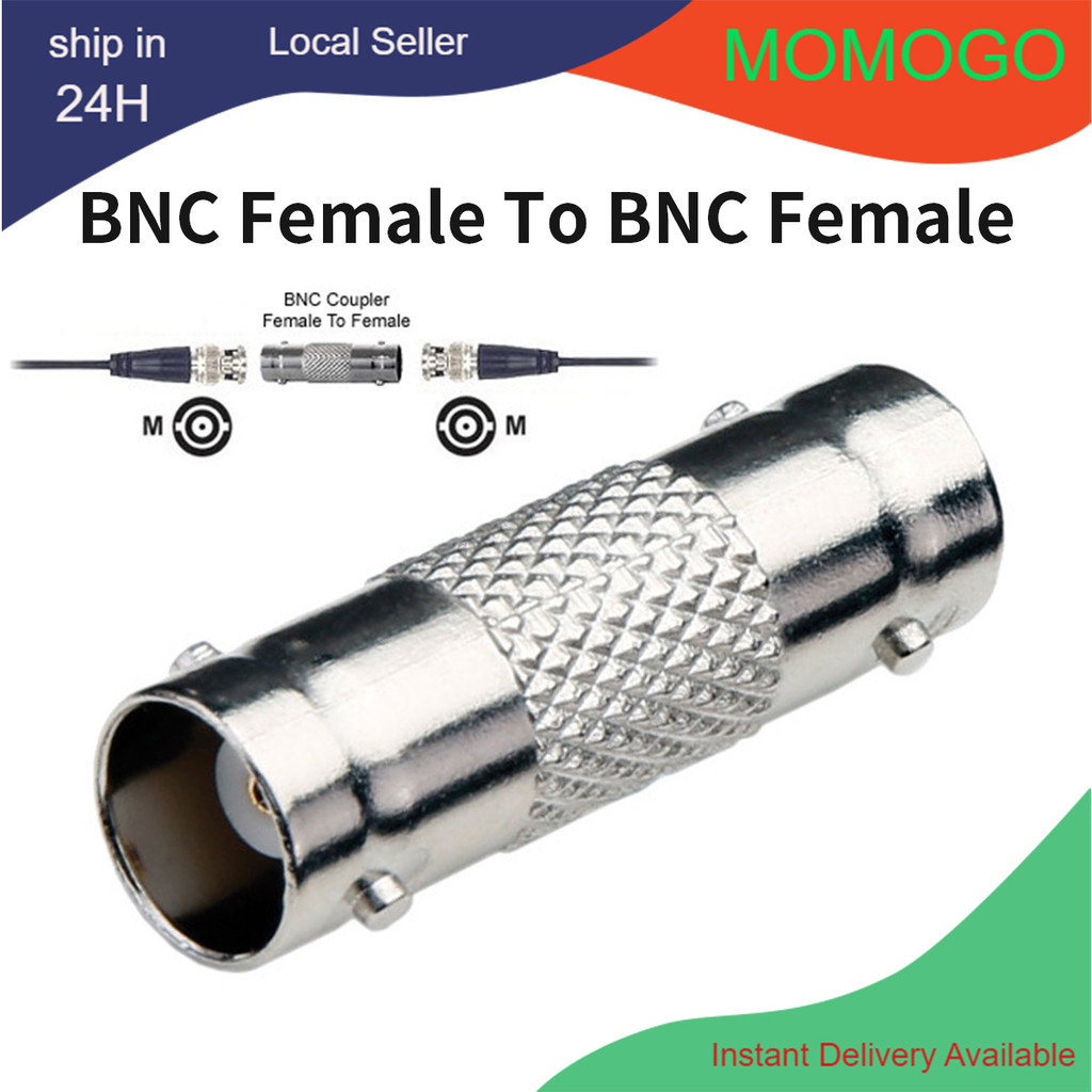 BNC female to female joint adapter RG59 RG6 Joint Connector Straight I ...