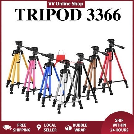100% Brand New Tripod 3366 / 5208 Extendable Universal Portable Tripod ...