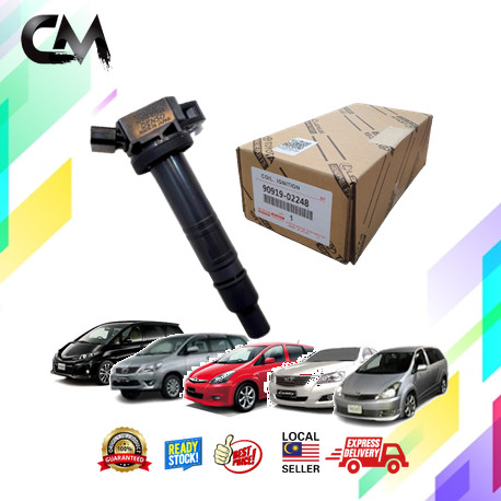 ORIGINAL TOYOTA IGNITION PLUG COIL TOYOTA CAMRY ACV40 2.0 2.4 / ESTIMA ...