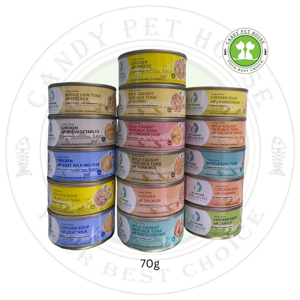 Pet Universe Nourish Grain Free Cat Wet Canned Food-70g | Shopee Malaysia