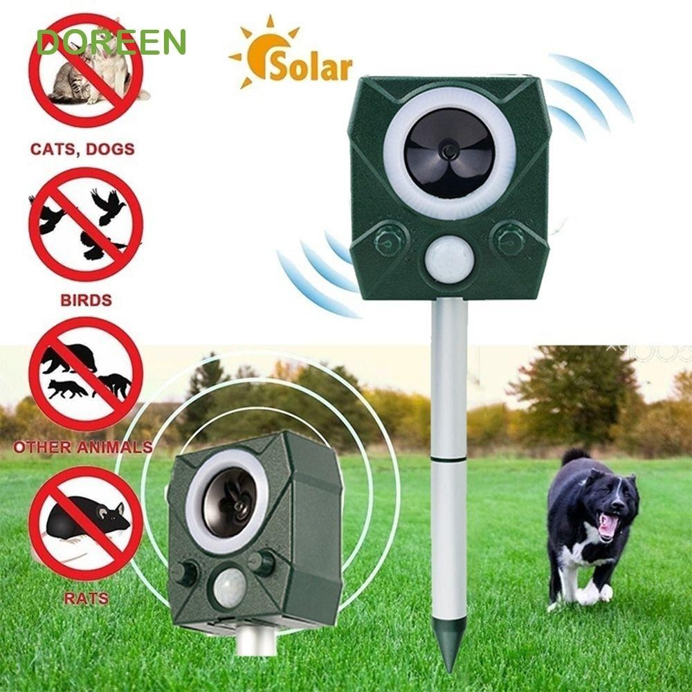 DOREEN Animal Repeller Cat Crow Outdoor Humane Chaser LED Solar Powered ...