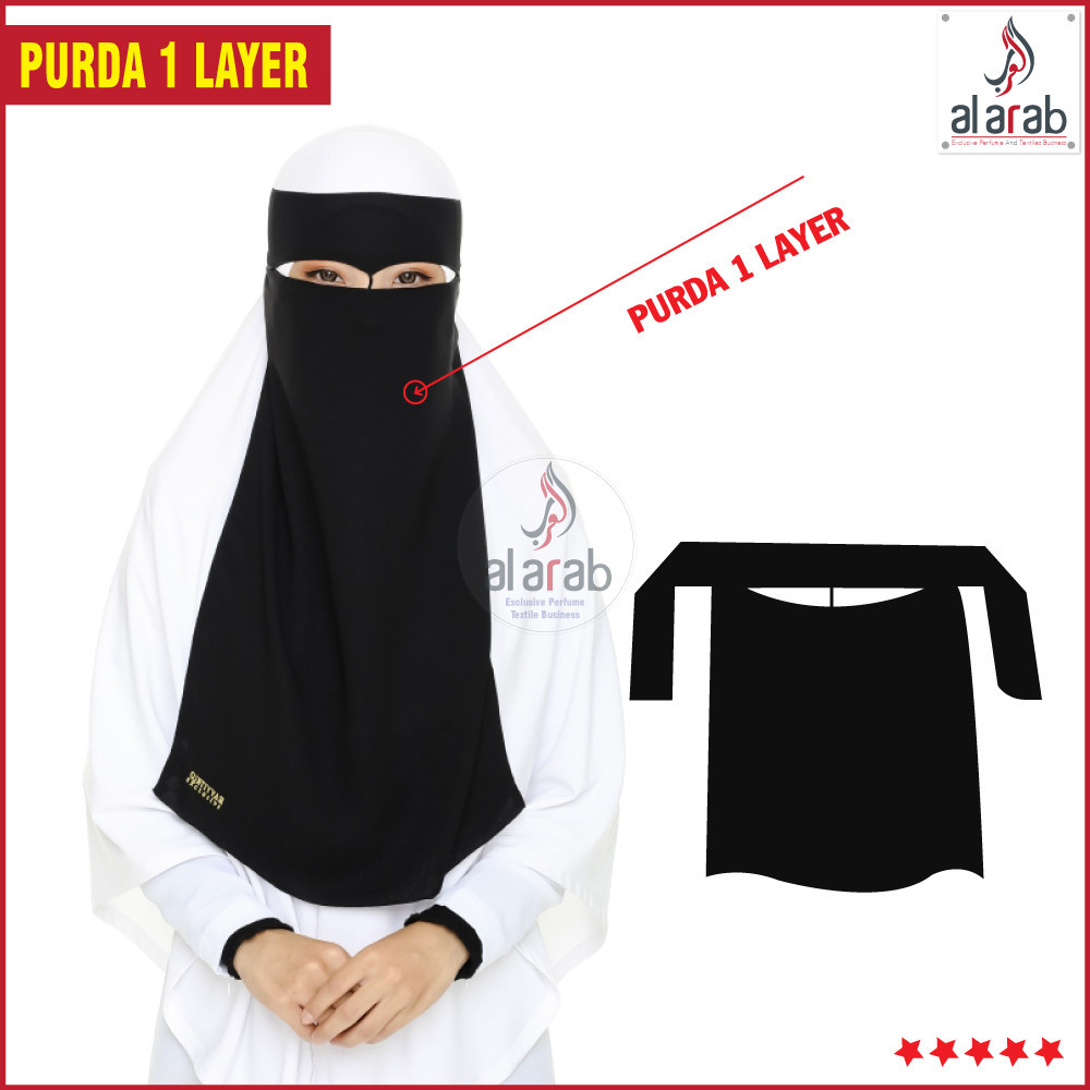 NIQAB Purda 1 Layer Umrah Dan Haji Niqab Purdah Muslimah Nikap Purda 1 ...