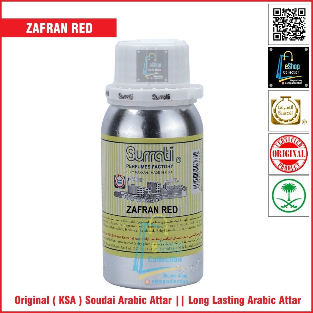 Zafran Red By Surrati 100ml Perfume KSA Original Saudi Arabia Perfume By Surrati | Shopee Malaysia