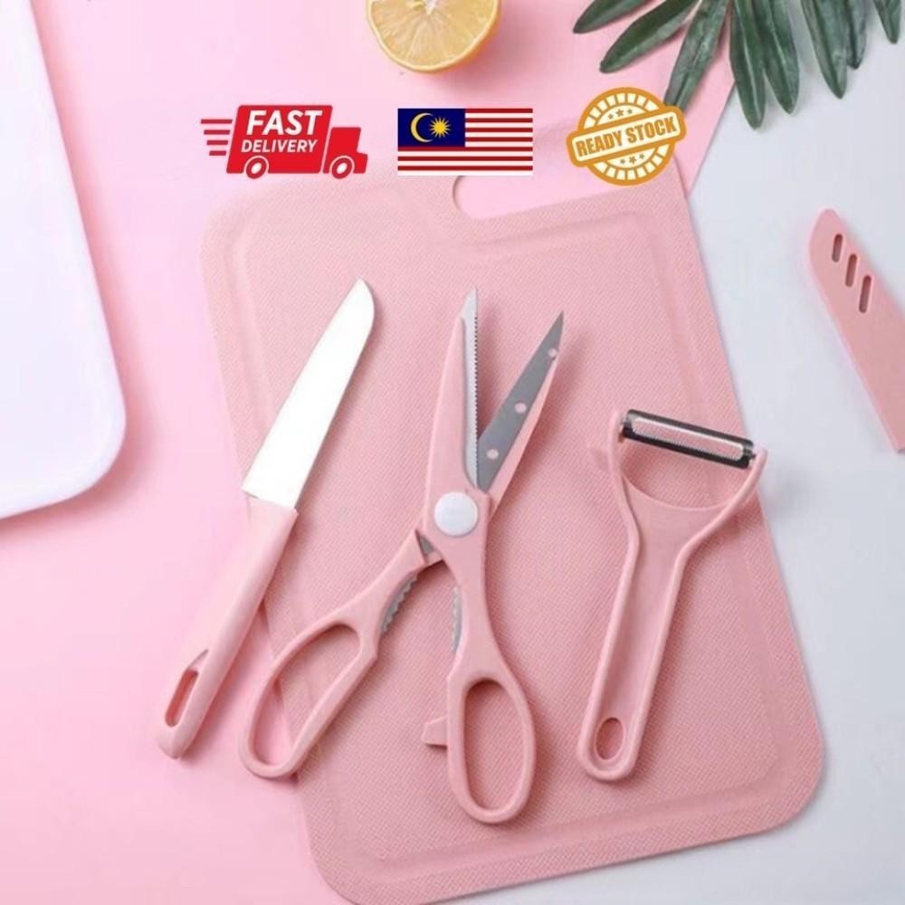 Kitchen Utensils Knife Scissors Peeler Set 3820 Sharp Multipurpose ...