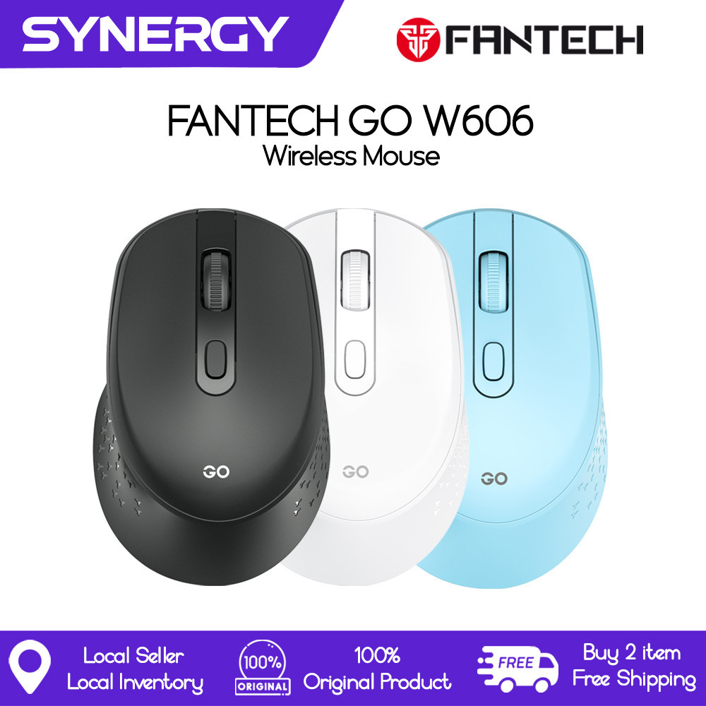 Fantech Wireless Mouse Go W606 with Ergonomic Grip, Plug & Play Connection | Shopee Malaysia