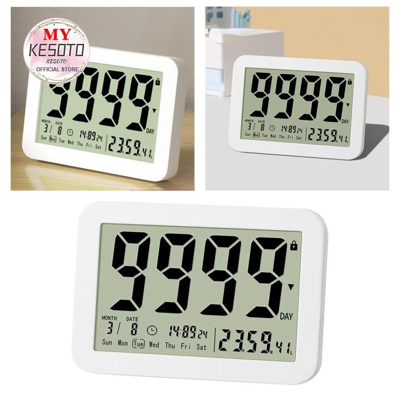 [KesotoMY] White 9999 Days Count Down Timer, Big Screen with Stand Key ...