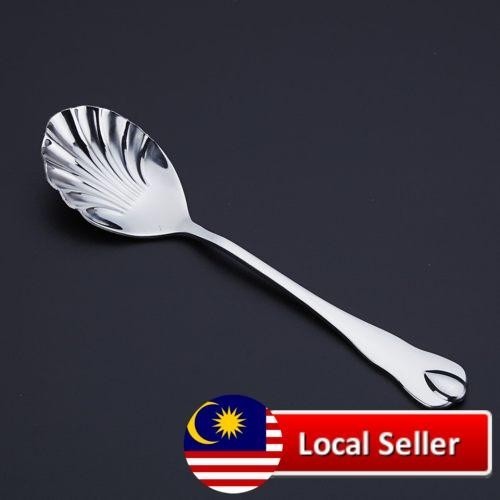 Rice Spoon Shell Shape Design Stainless Steel 13cm Strong Sturdy Dining ...