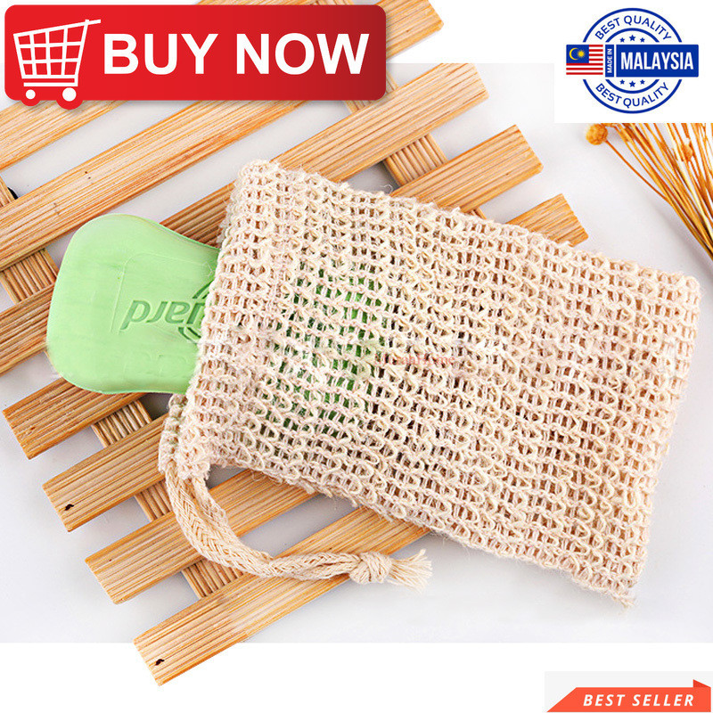 Mh Cotton Linen Soap Bag Cleansing Massage Soap Bag With Drawstring