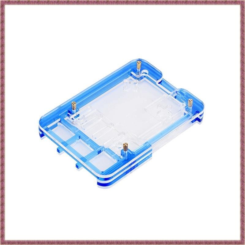 [Y W Z H] Transparent and Blue Case 5 Layers Acrylic Case Shell for ...