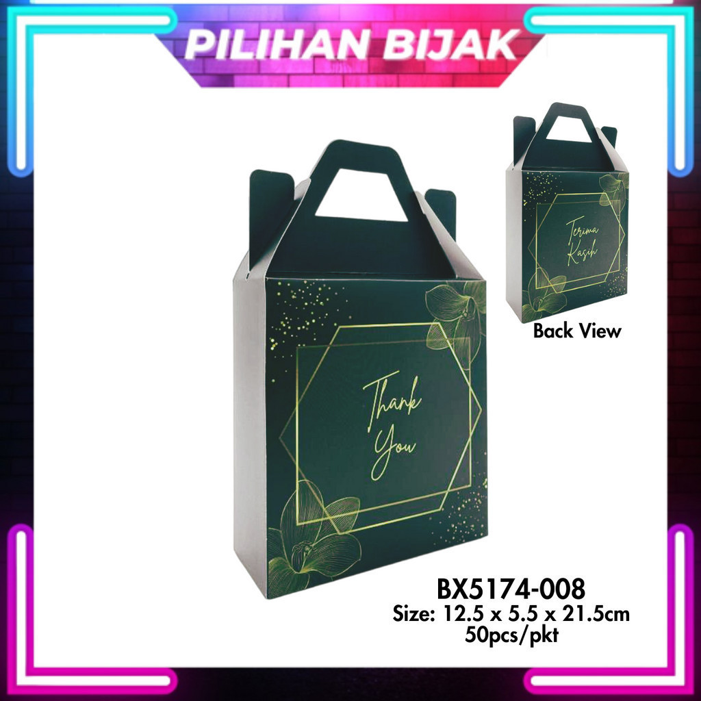 50PCS Bahulu Box Doorgfit Box Goodies Box Wedding Souvenir Box Kotak ...