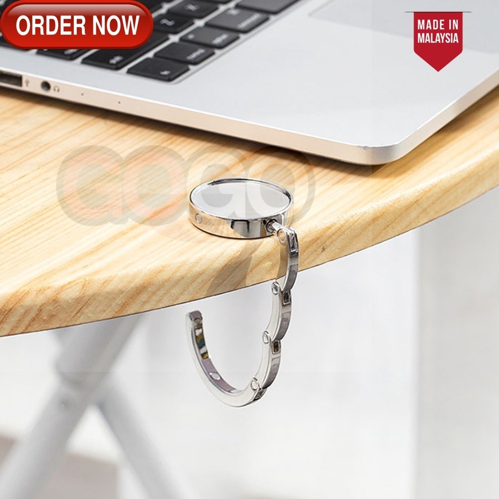 GG Mini Round Table Side Metal Folding Hanging Hook / Office School ...