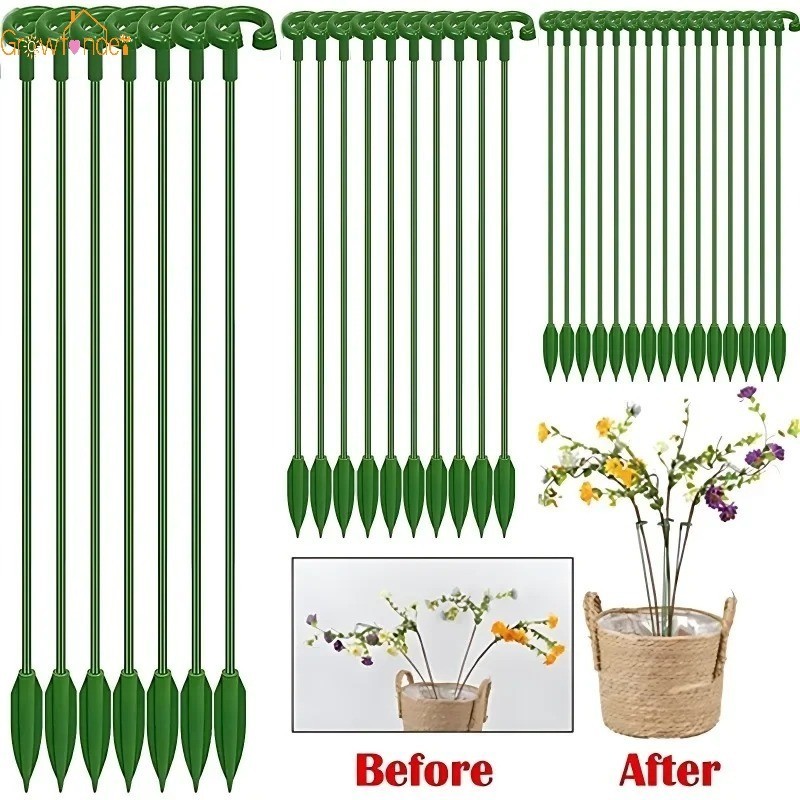 1Pc Plastic Plants Bonsai Support Pole Potted Flower Vegetables Stem ...
