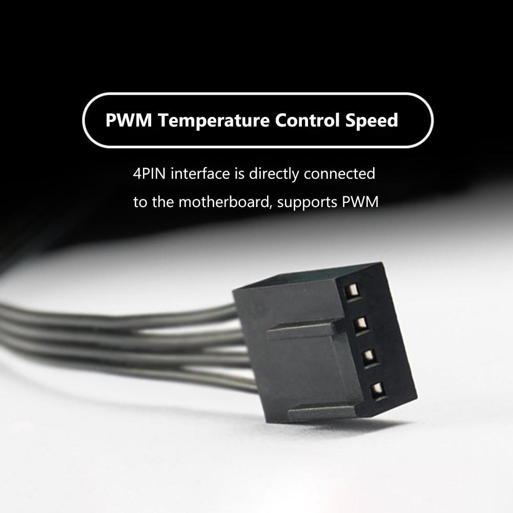 4Pin PWM PC Case Cooling Fan Hydraulic Bearing Radiator CPU Cooler ...