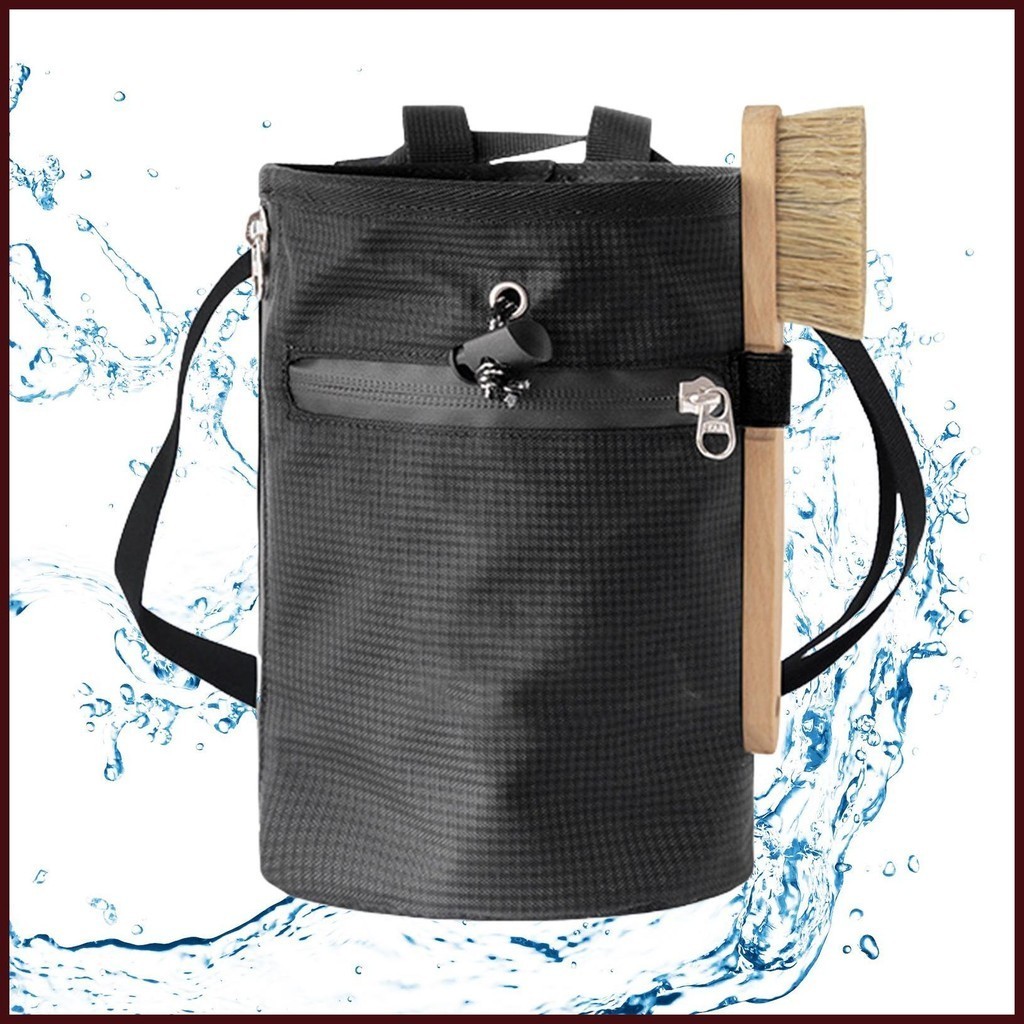 Rock Climbing Chalk Bag Bouldering Storage Pouch with Zippered Pockets ...