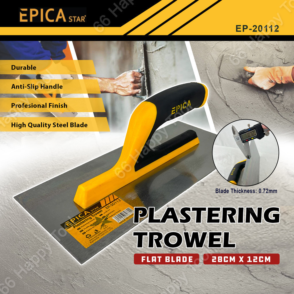 EPICA STAR Plastering Trowel EP-20112 Wall Floor Tile ABS Handle Laying ...