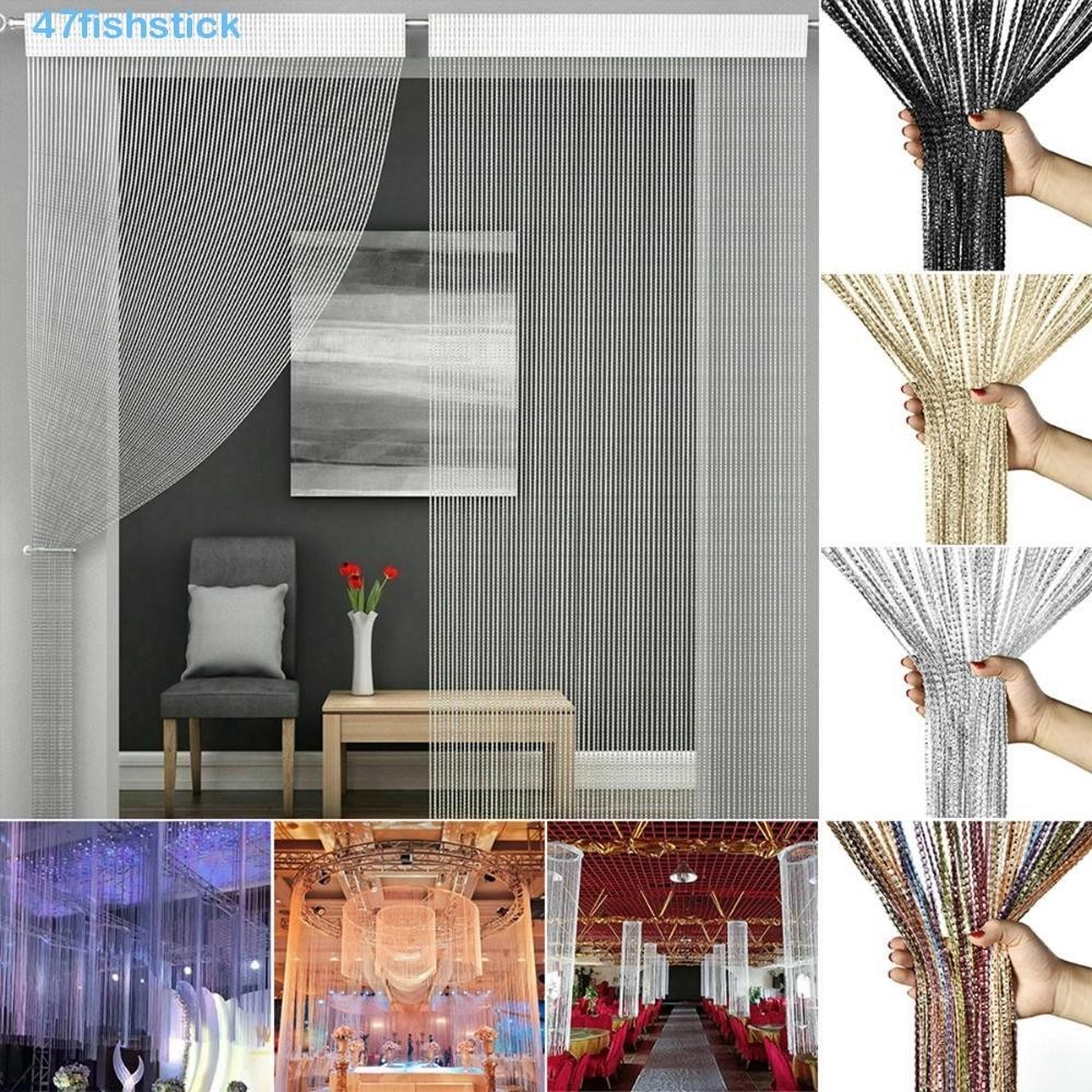 FISHSTICK String Curtain Living Room Fly Screen Window Hanging Beaded ...