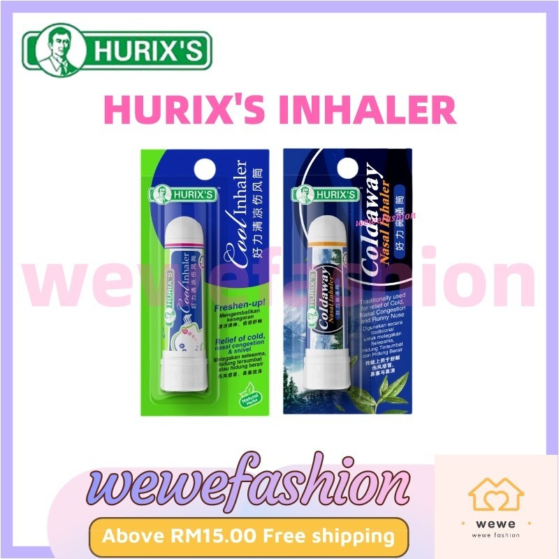 READY STOCK!!!HURIX'S INHALER (COOL OR COLDAWAY INHALER) | Shopee Malaysia