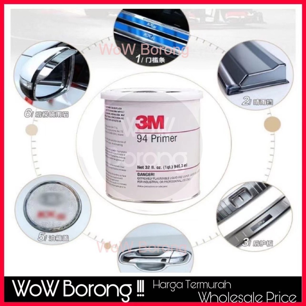 3M Double Tape 94 Primer 946ml 32oz/3M Double Side Tape Adhesion Promoter 94 Primer Applicator ...