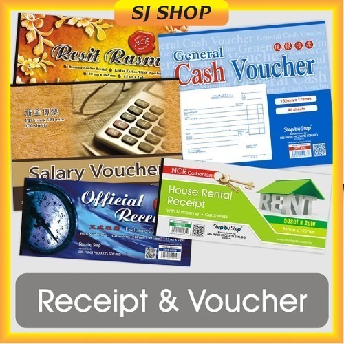 NCR Official Receipt Book | Resit Rasmi | House Rental Receipt ...