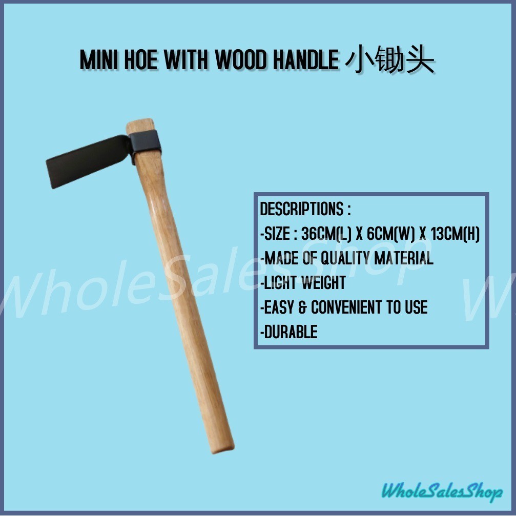GARDEN MINI HOE WITH WOOD HANDLE CANGKUL HULU KAYU KECIL TANAM TANAH ...