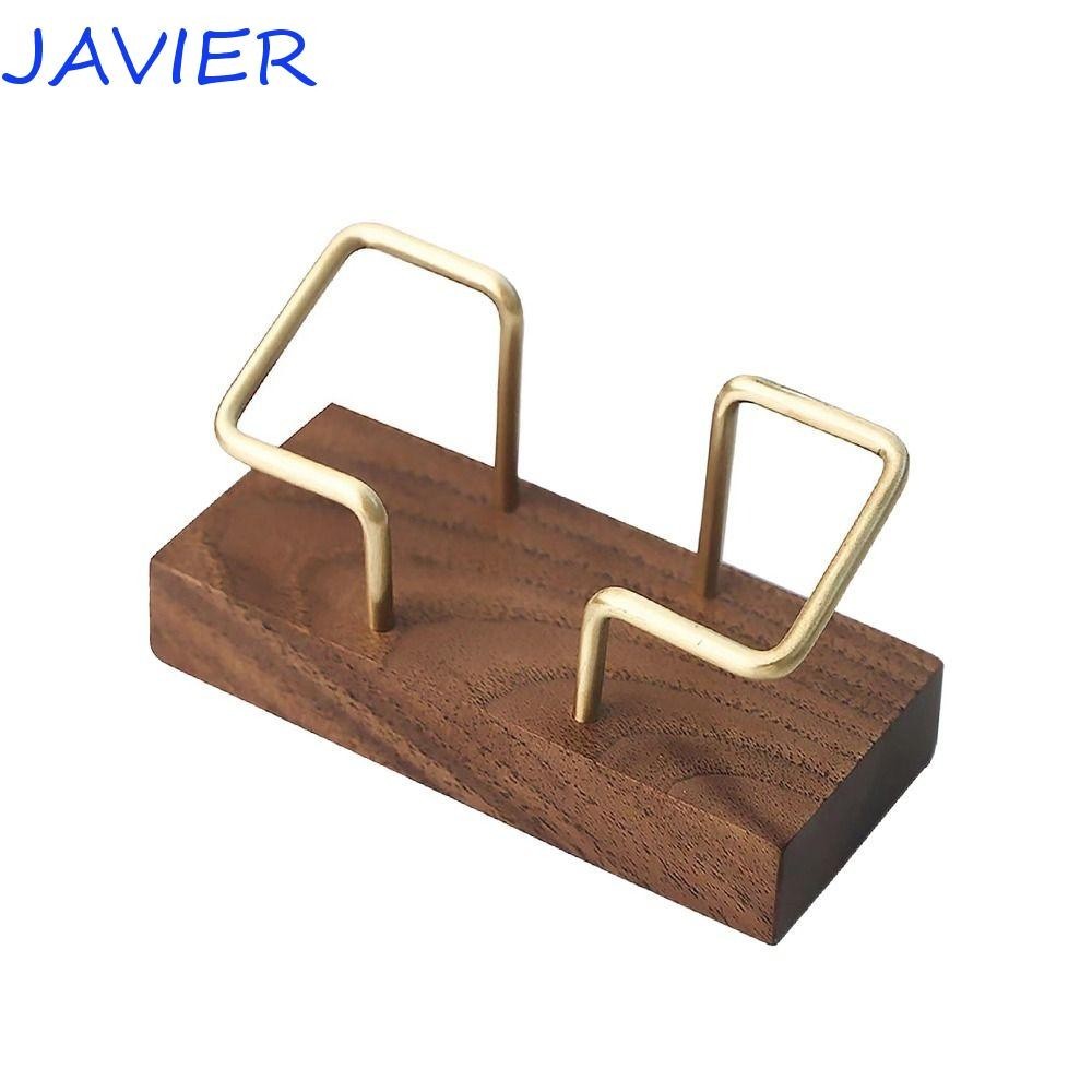 JAVIER Business Card Holder, Tabletop Shelf Card Storage Wooden Card ...