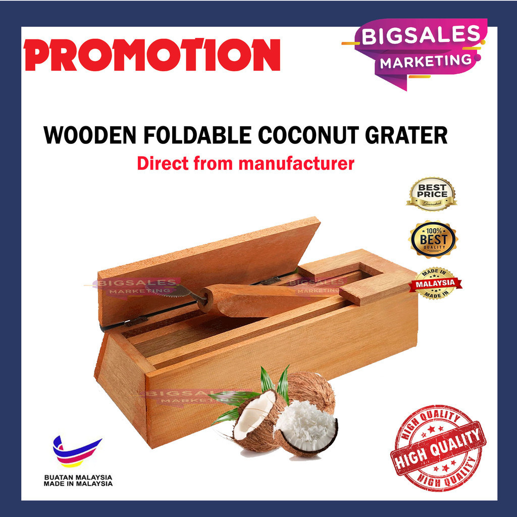 Foldable Coconut grinder / Coconut Box / Pengopek Kelapa Parut / Kukur ...
