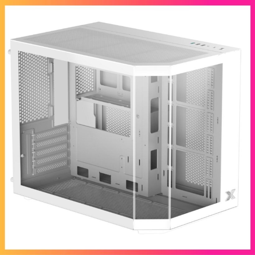 Xigmatek Cubi M Arctic Aquarium Case 3 White / Black Glass | Shopee ...