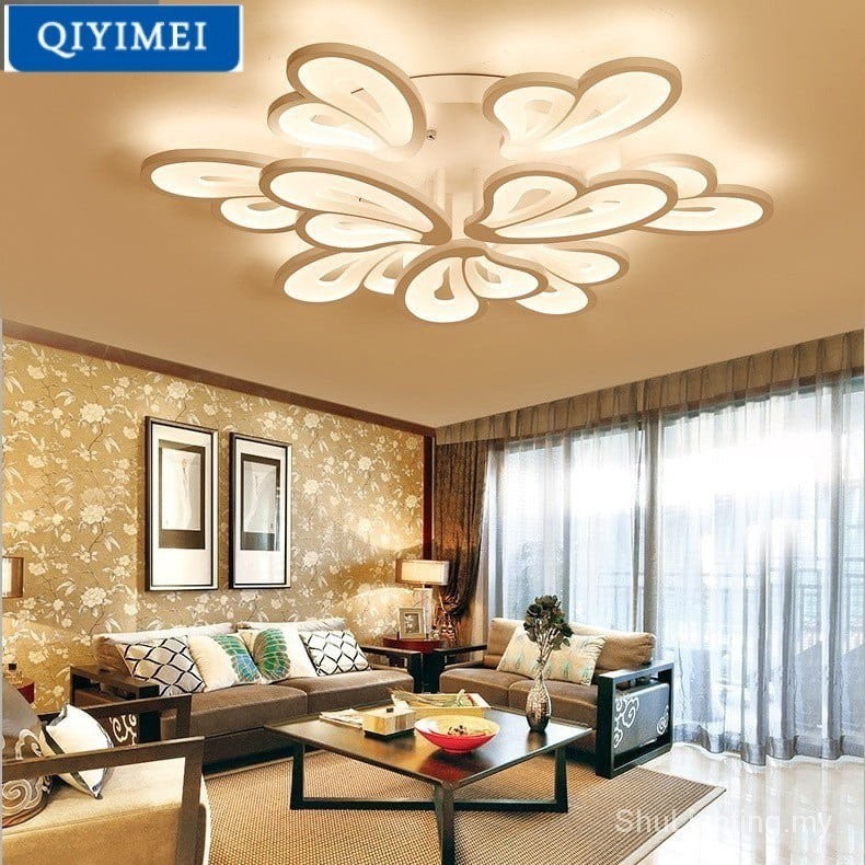 (3 colors RC) led petal chandelier modern flowers shape celing light ...