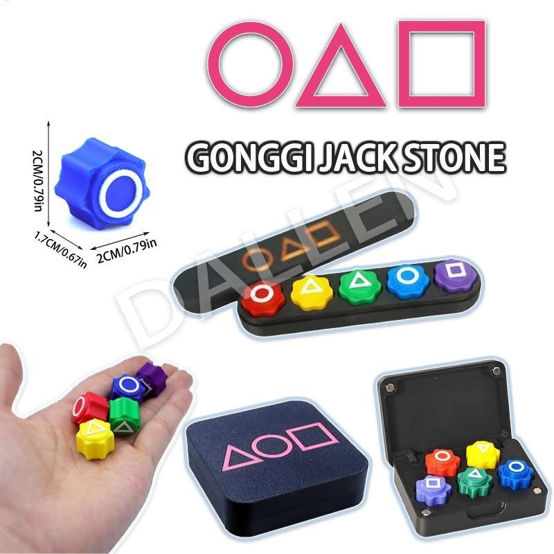 Gonggi Squid game Korean gonggi Jack Stone Ddakji Spinning Top Game Set ...