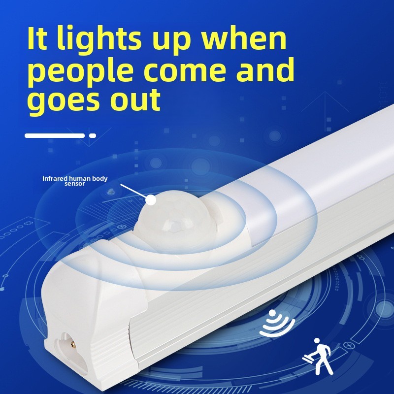 Induction Fluorescent Tube LED Human Body Infrared T5 Light Bar Stairs ...