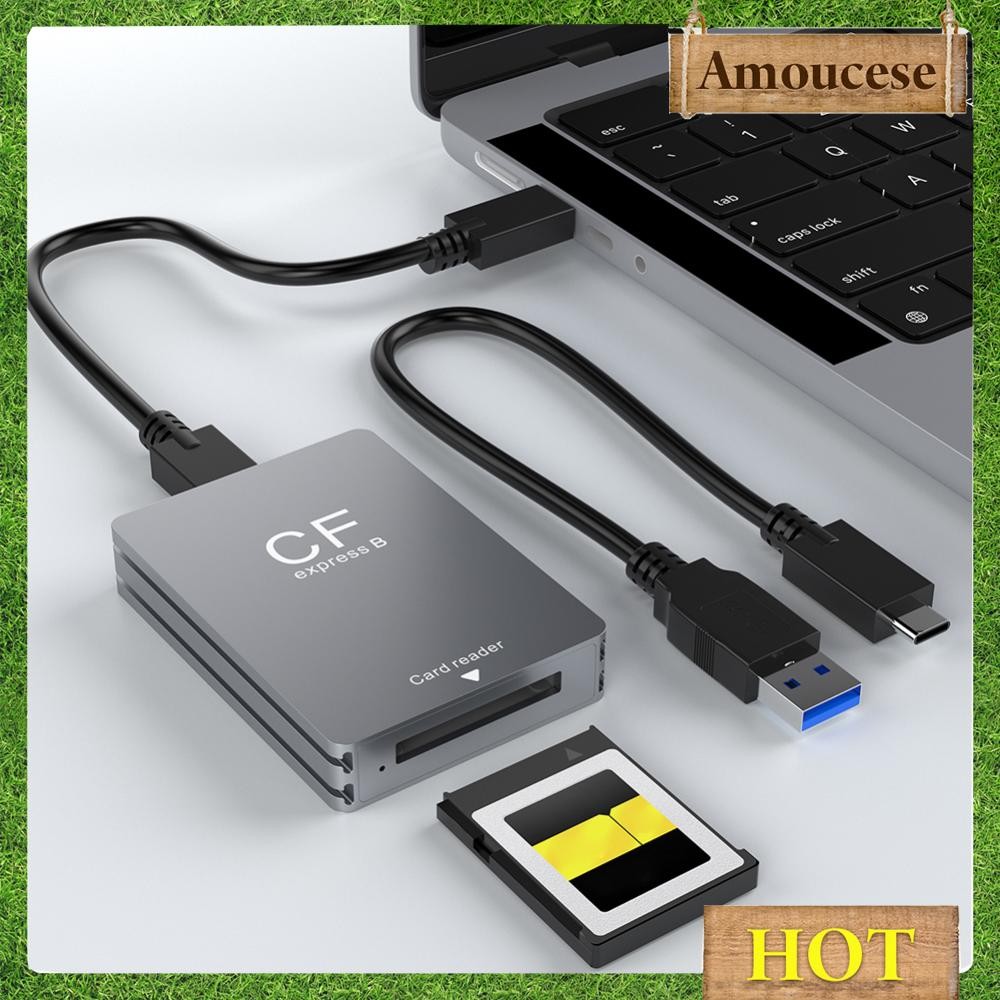 CFexpress Type B Card Reader USB 3.2 10Gbps with USB C To USB C/A Cable ...