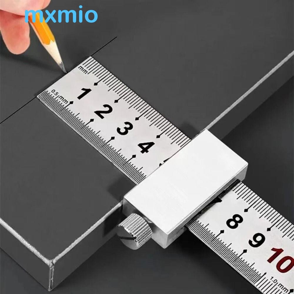 MXMIO Steel Ruler Positioning Block, Adjustable Square Brass Angle ...