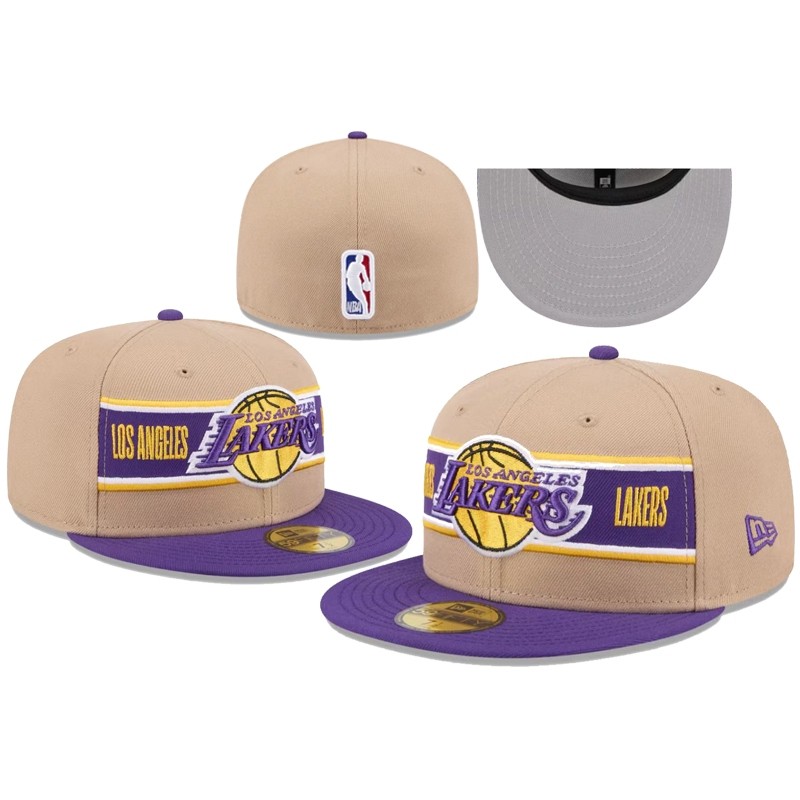 Embroidery Caps NBA Los Angeles Lakers Full Cap Men Women 59FIFTY New ...