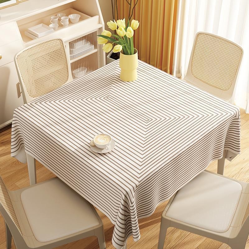 Kain Alas Meja Persegi Gaya Wabi-Sabi Kalis Air Linen Kapas Alas Meja ...