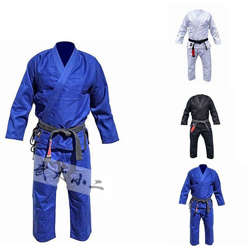 Brazilian Jiu-Jitsu Suit Black White Pure Cotton Brazil Jitsu Training ...