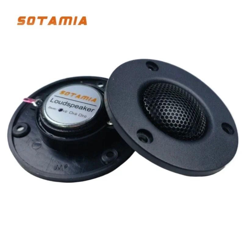 SOTAMIA 2Pcs 3 Inch Silk Film Tweeter Audio Speakers 4 Ohm 30W Home ...