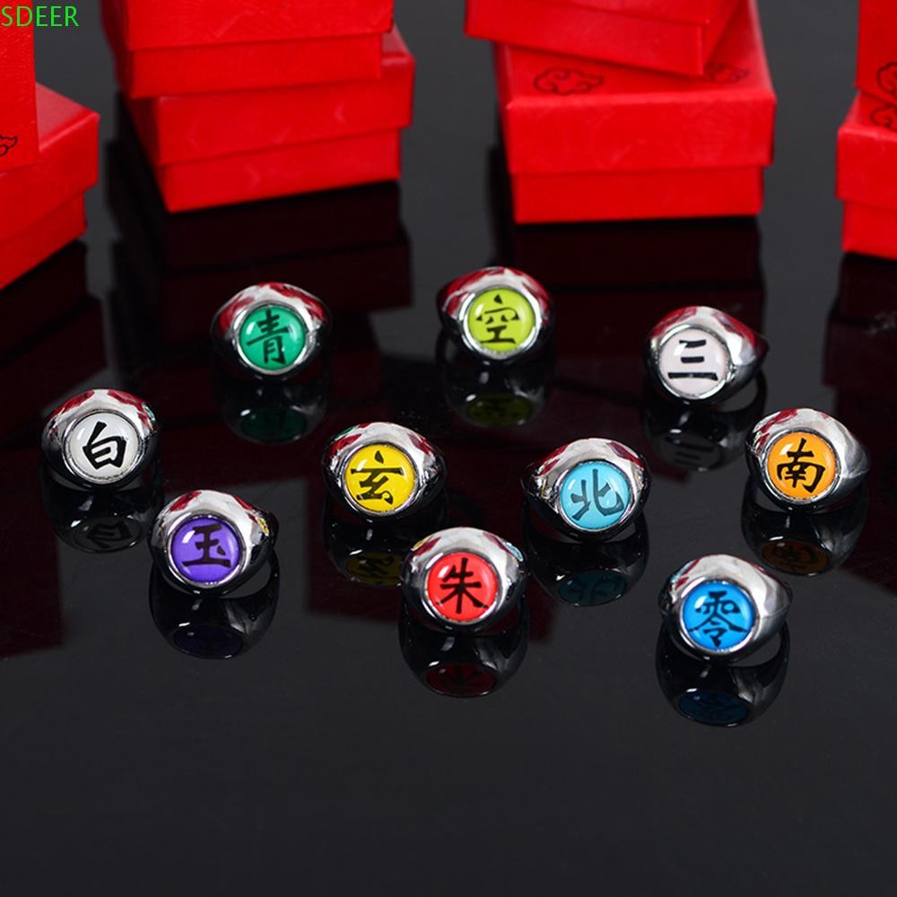 SDEER Cosplay Rings Fashion Akatsuki Men Japan Akatsuki Itachi Pain ...