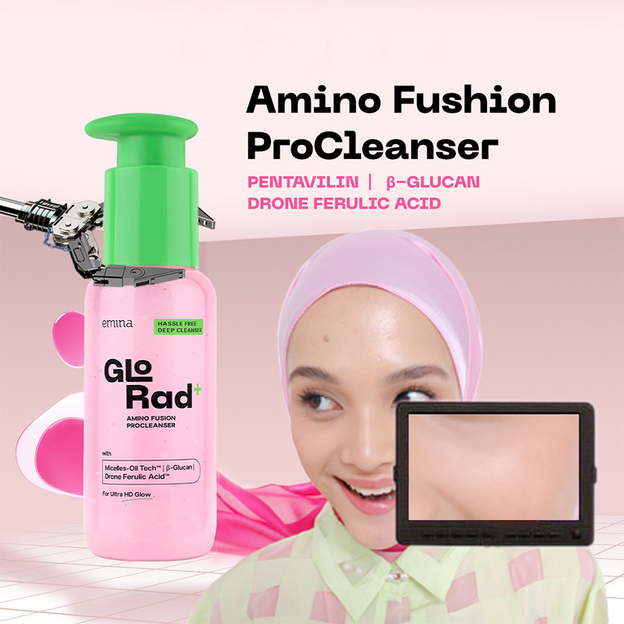 EMINA Glo Rad+ Hassle Free Cleanser Amino Fusion ProCleanser | Shopee ...